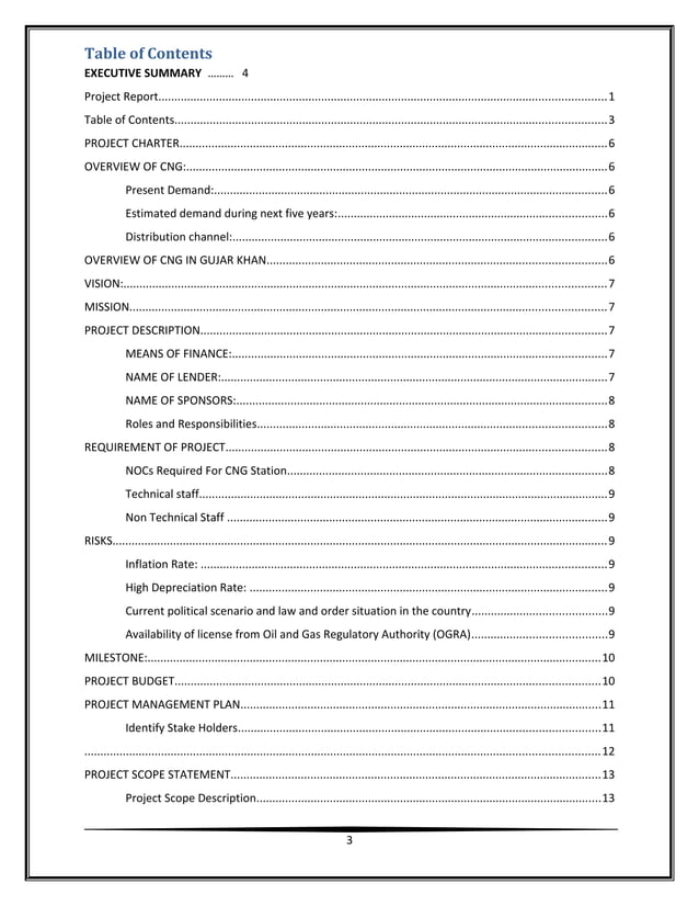 Construction of CNG station project final report. | DOC