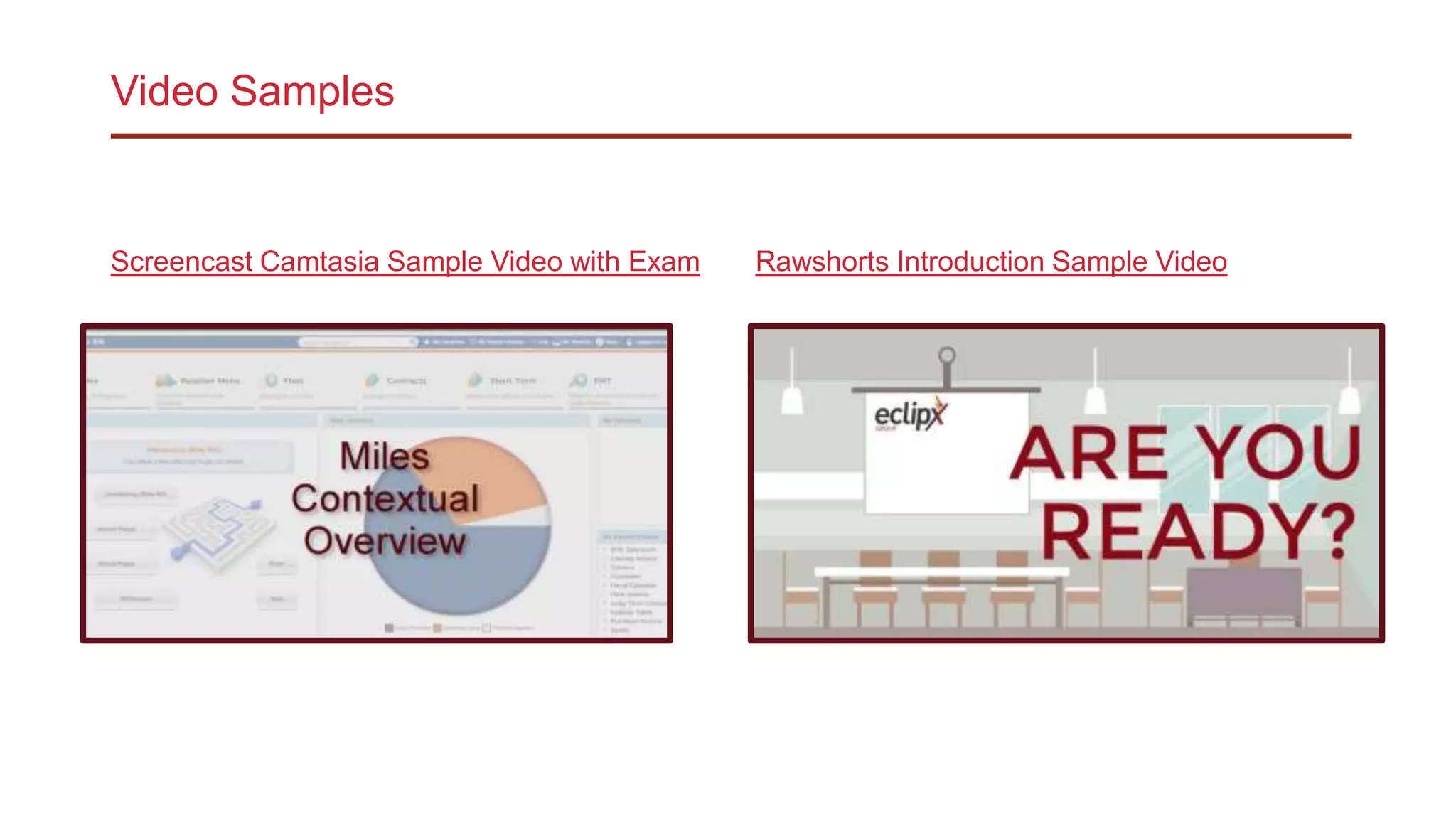 Miles Training Sample | PPT