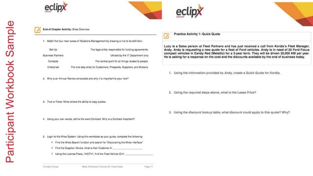 Miles Training Sample | PPTX