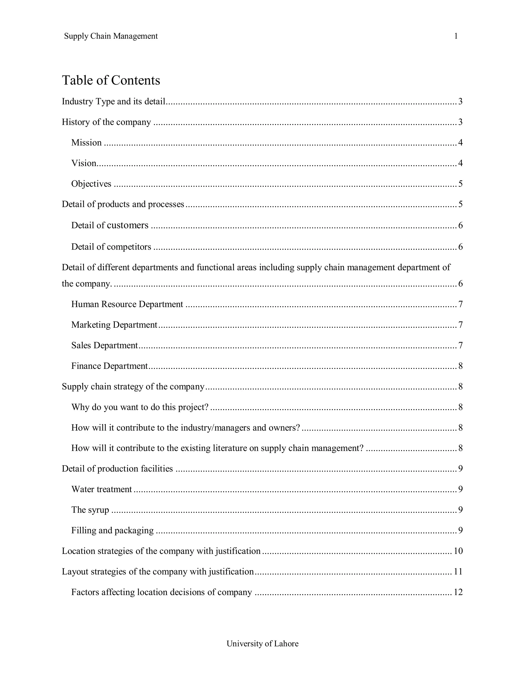 Supply chain management on Coca cola | PDF