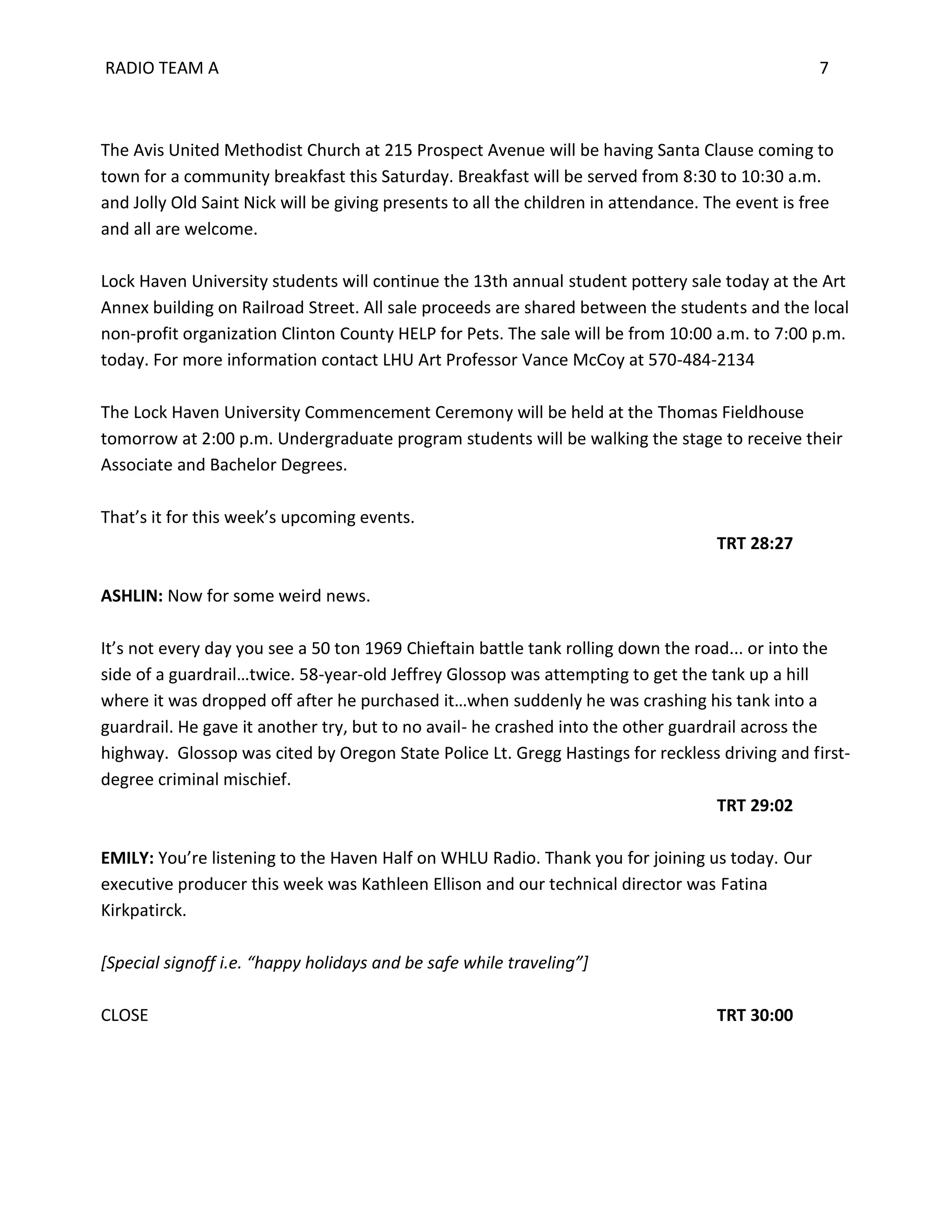 Final Radio Show Script | PDF