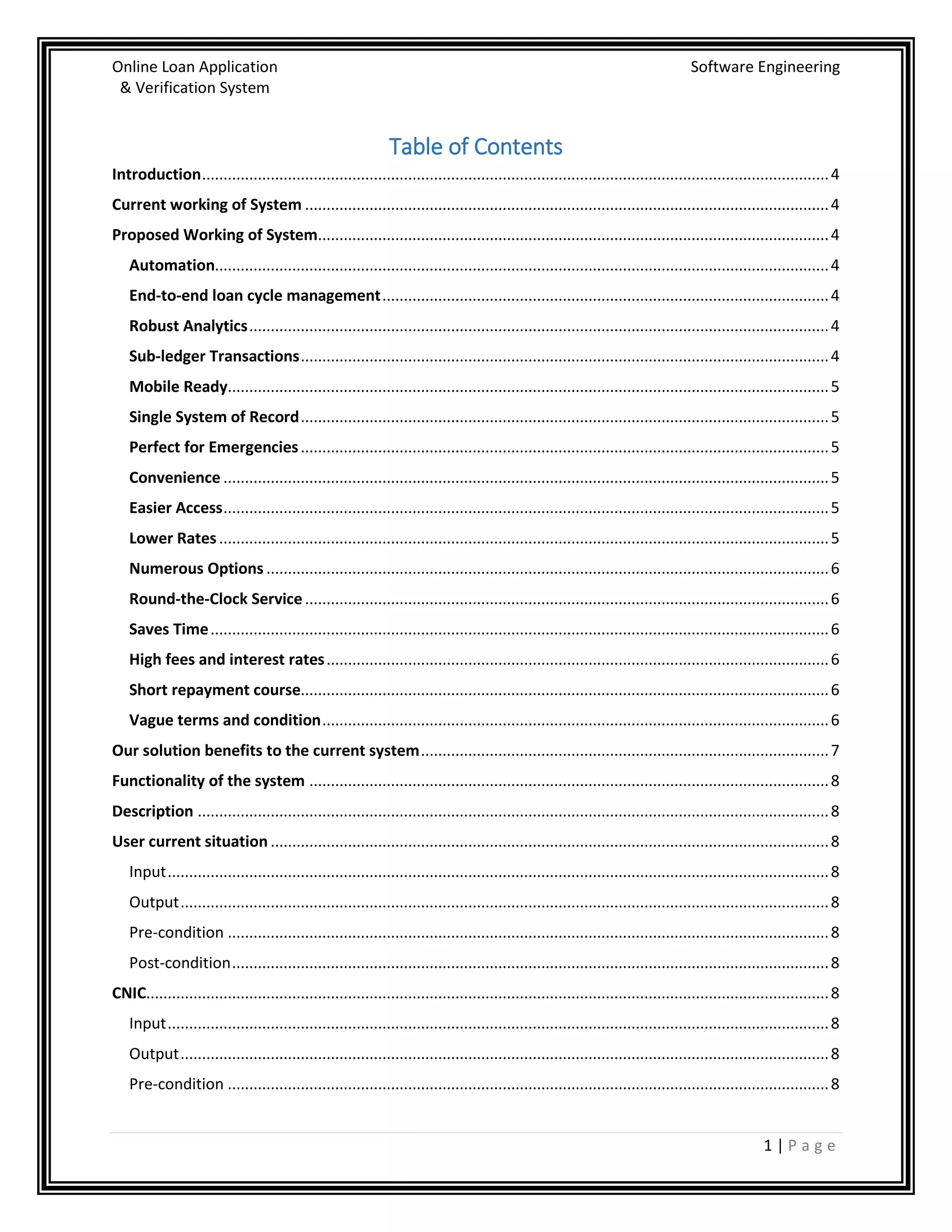 Online Loan Application & Its Verification System | PDF