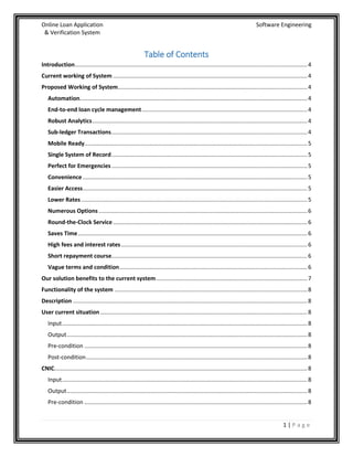 Online Loan Application & Its Verification System | PDF