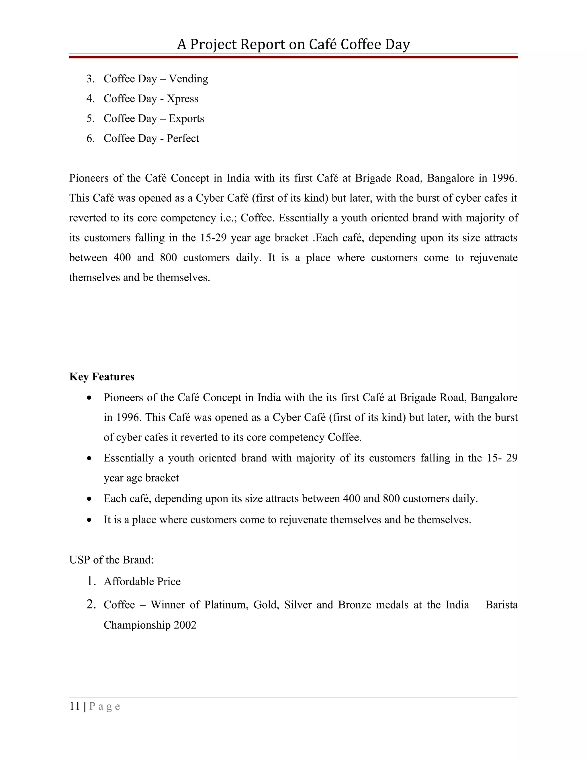 Cafe Coffee Day | DOC