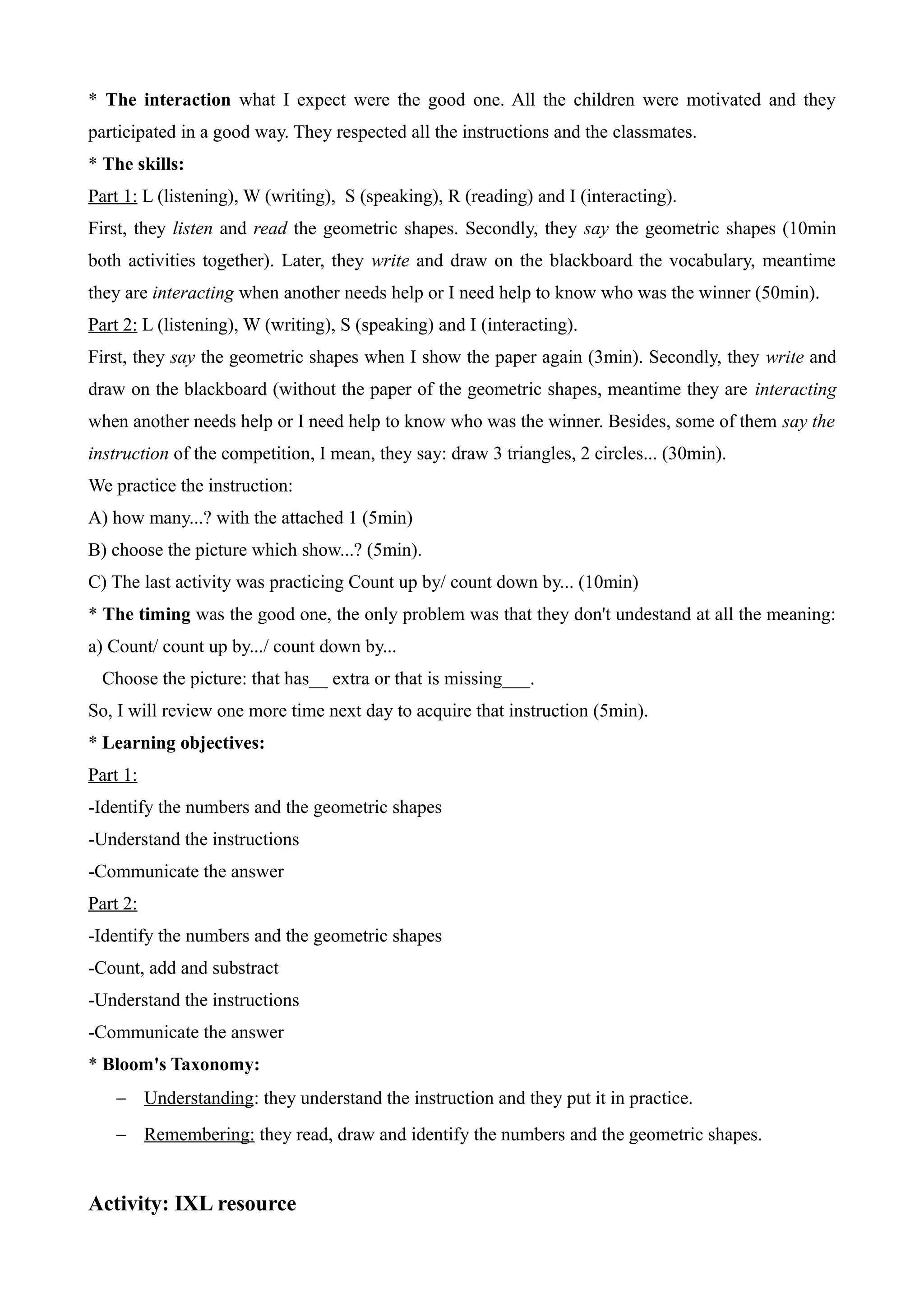 Final CLIL project short | PDF