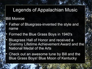 Appalachian Music and Culture Final | PPT