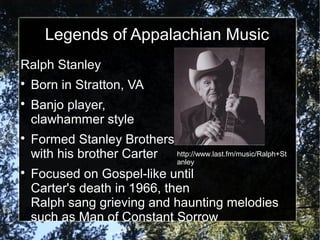 Appalachian Music and Culture Final | PPT