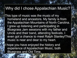 Appalachian Music and Culture Final | PPT
