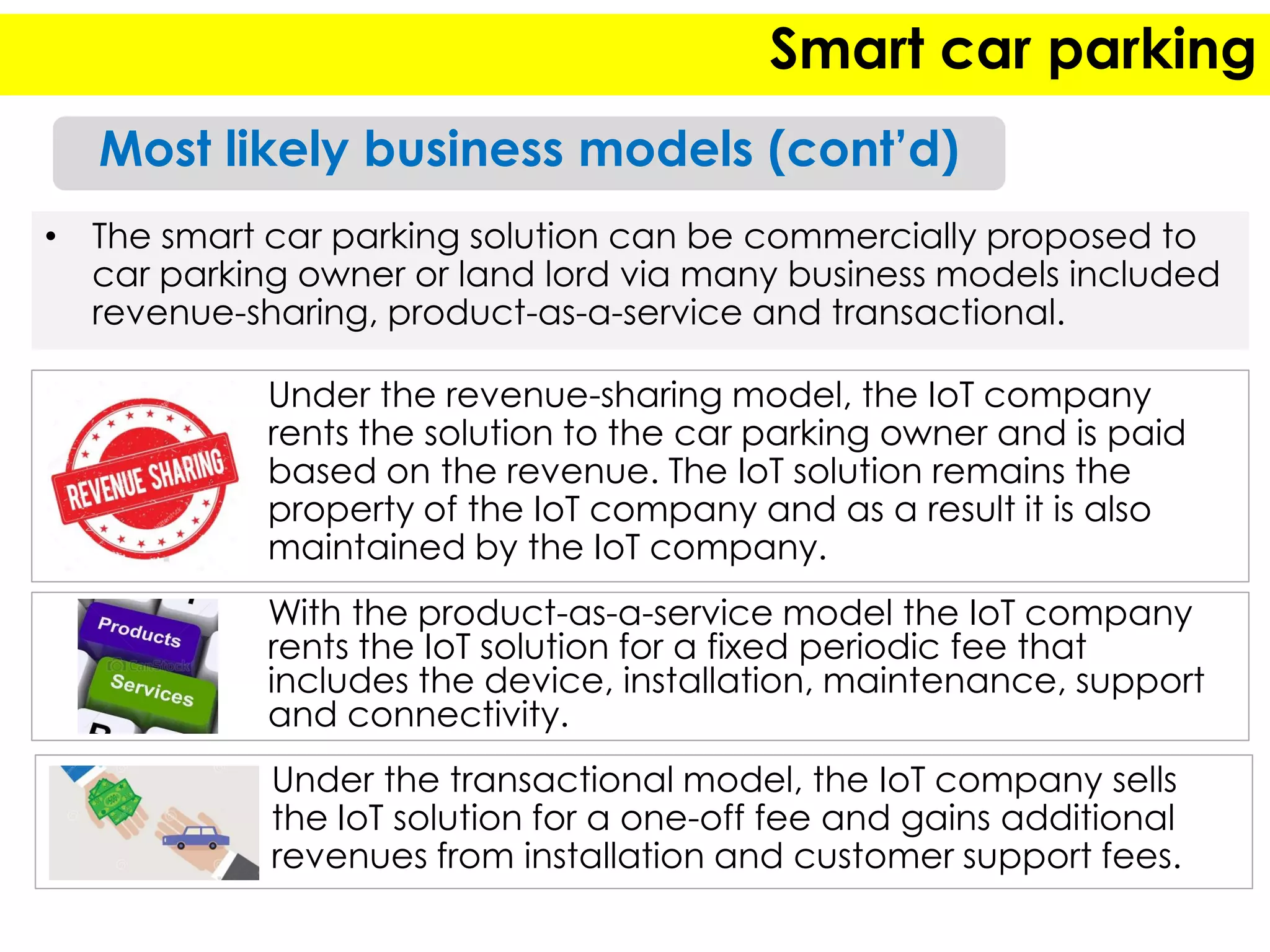 GSMA IoT Final project: smart car parking | PPT