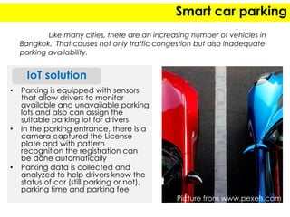 GSMA IoT Final project: smart car parking | PPT