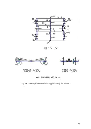 Six Legged Walking Mechanism | PDF