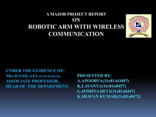 ROBOTIC ARM | PPT