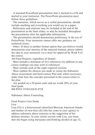 Final Project Substance Abuse Assessment and Intervention PlanF.docx