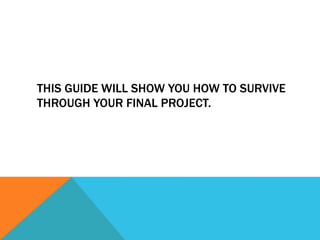 Final project survival guide | PDF