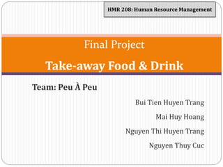 [Final project] Take-away Food & Drink | PPTX