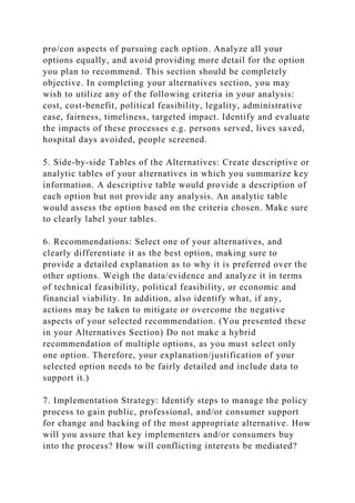 Final ProjectThe major written assignment, a Health Policy Ana.docx