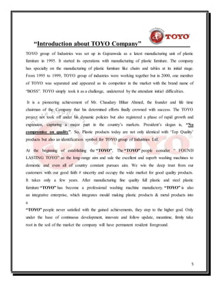 Final project (toyo group of industries) | PDF