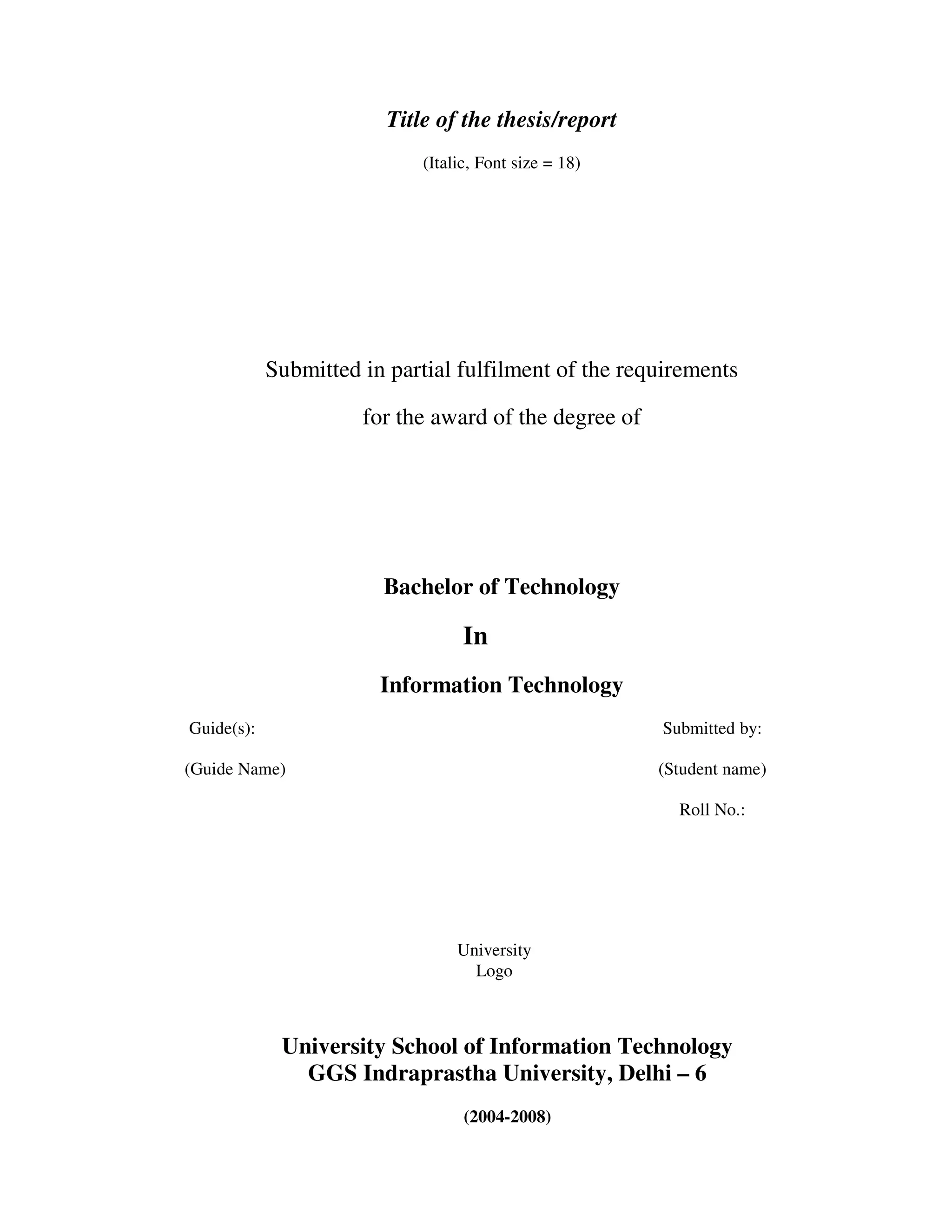 Final Proj Rep Format | PPT
