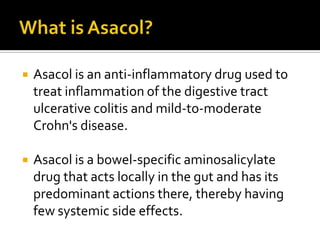 Concentrating Asacol for the improved treatment of Crohn's Disease | PPTX