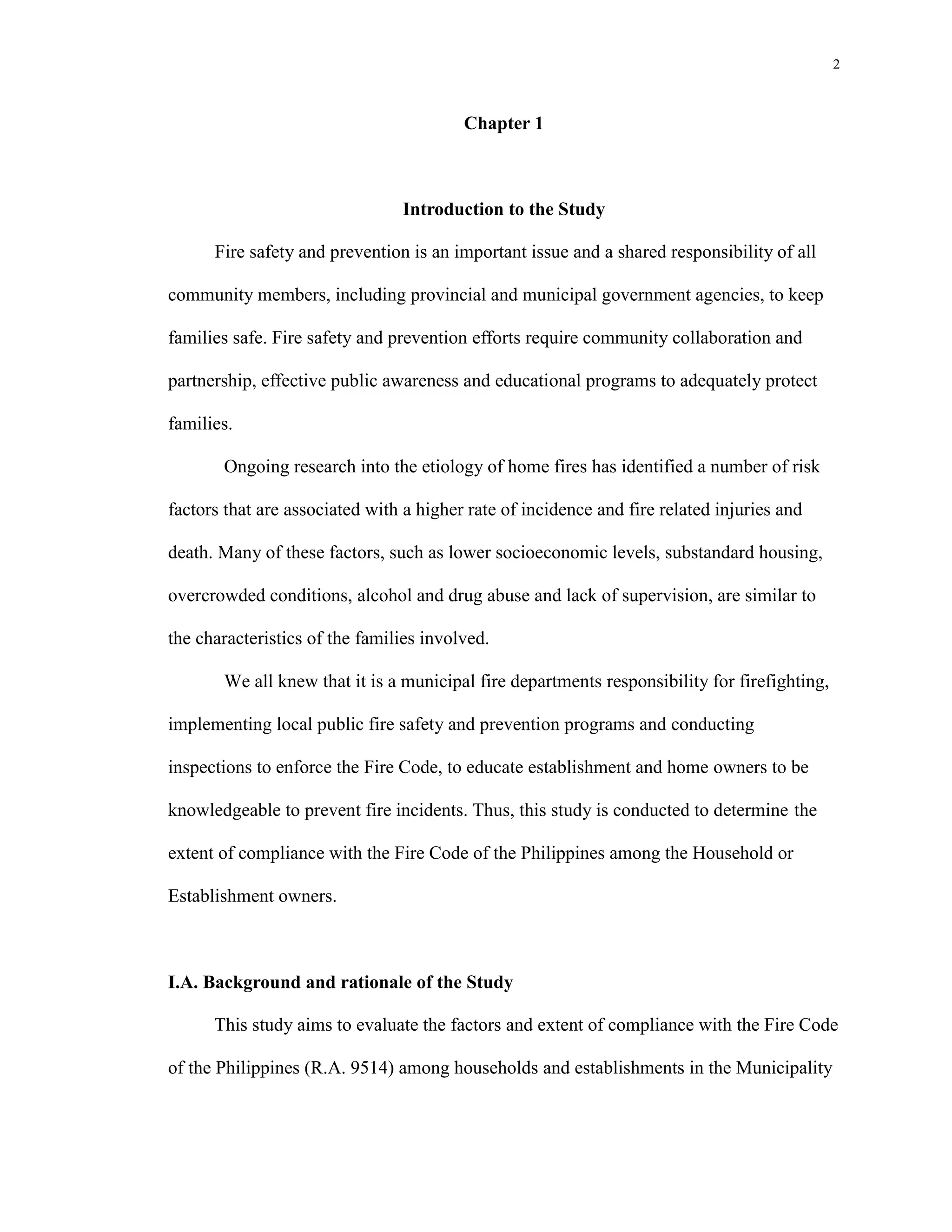 Compliance with the Fire Code of the Philippines | PDF