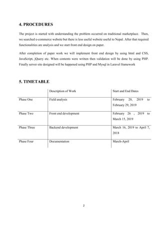 project proposal | PDF | Web Development | Internet