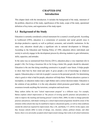 Teachers perception toward school improvement program implementation in ...