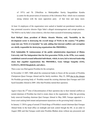 An Analysis on Proshika | DOCX