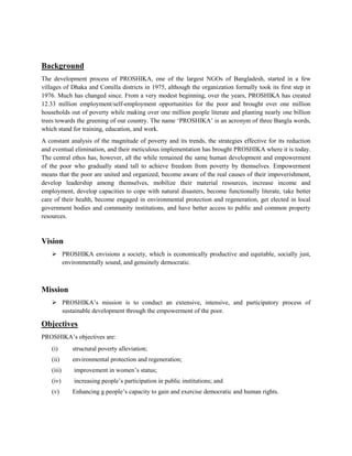 An Analysis on Proshika | DOCX