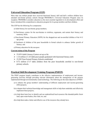 An Analysis on Proshika | DOCX
