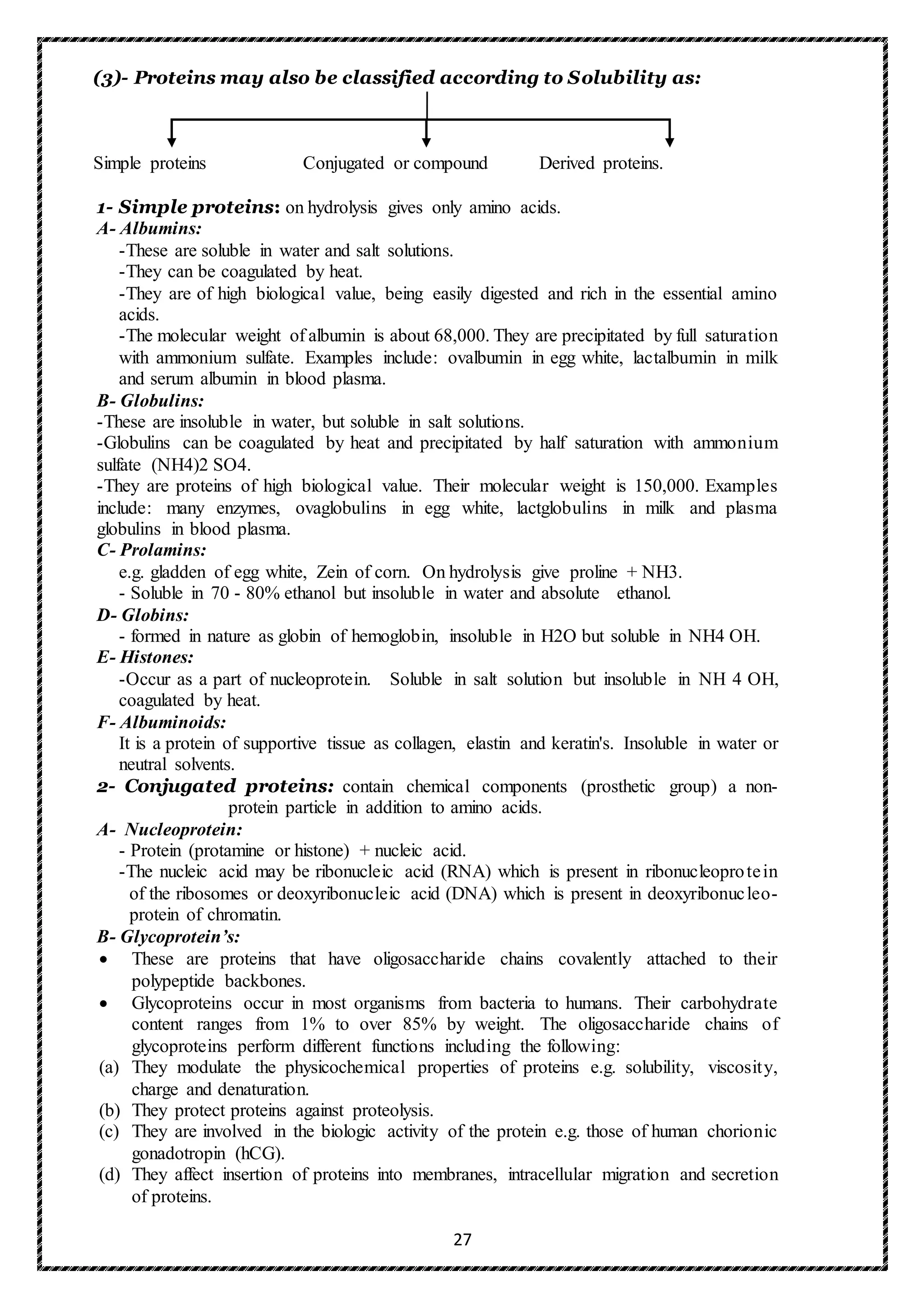 protein chemistry | PDF