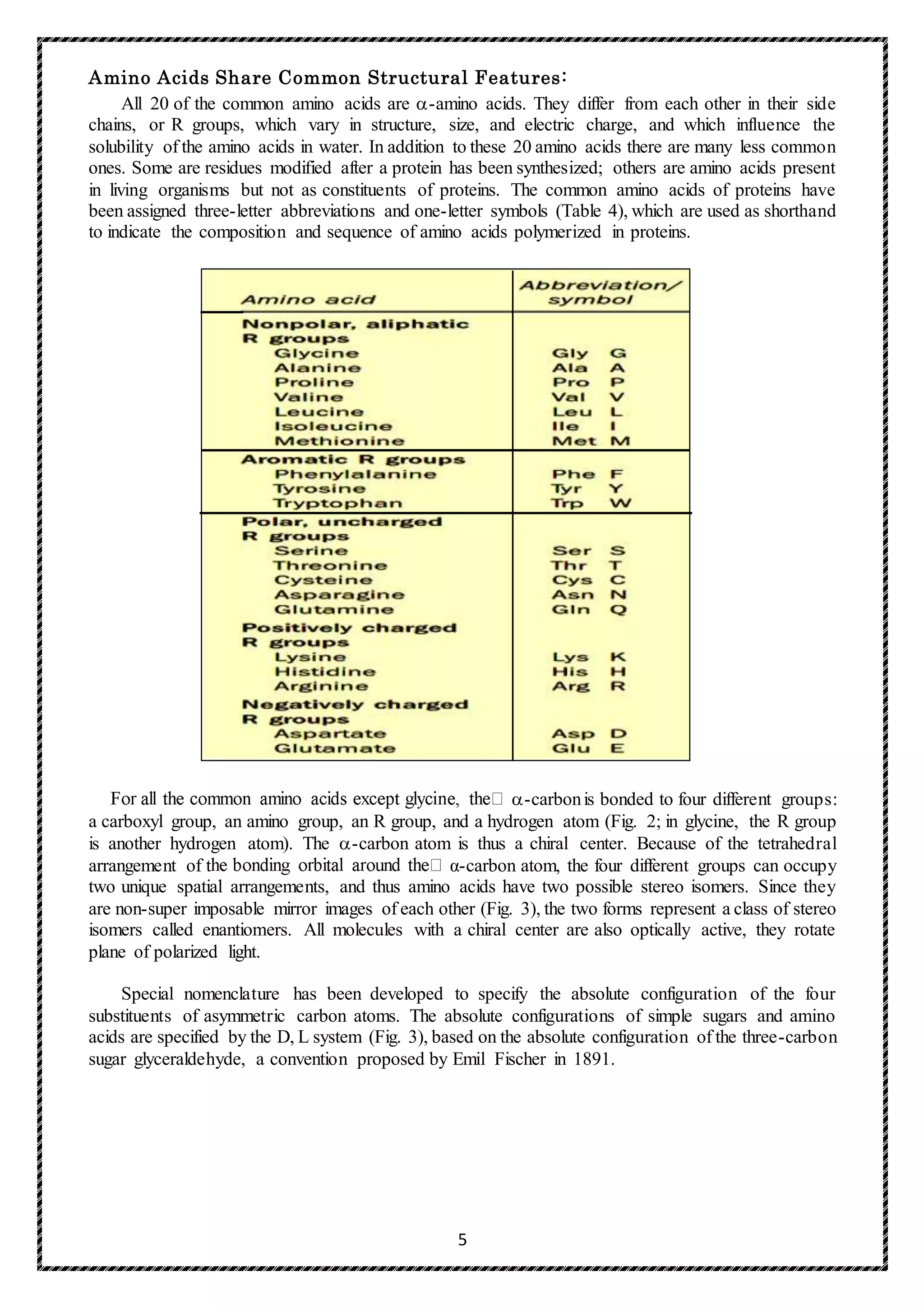 protein chemistry | PDF