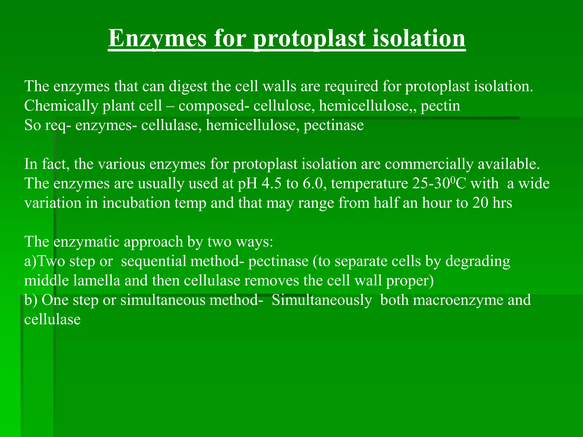 Protoplast culture | PPTX