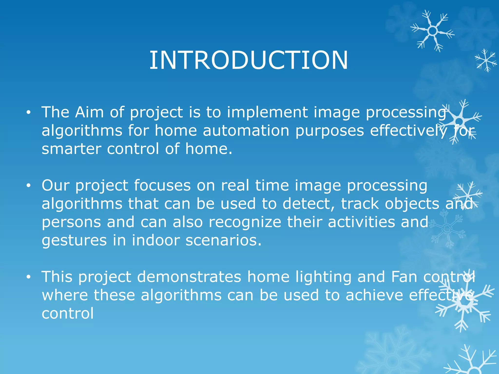 Gesture based Home automation ,a Final year Engineering project | PPTX