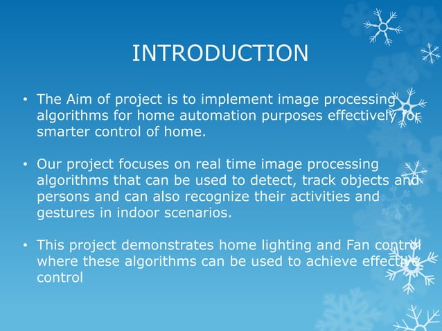Gesture based Home automation ,a Final year Engineering project | PPTX ...