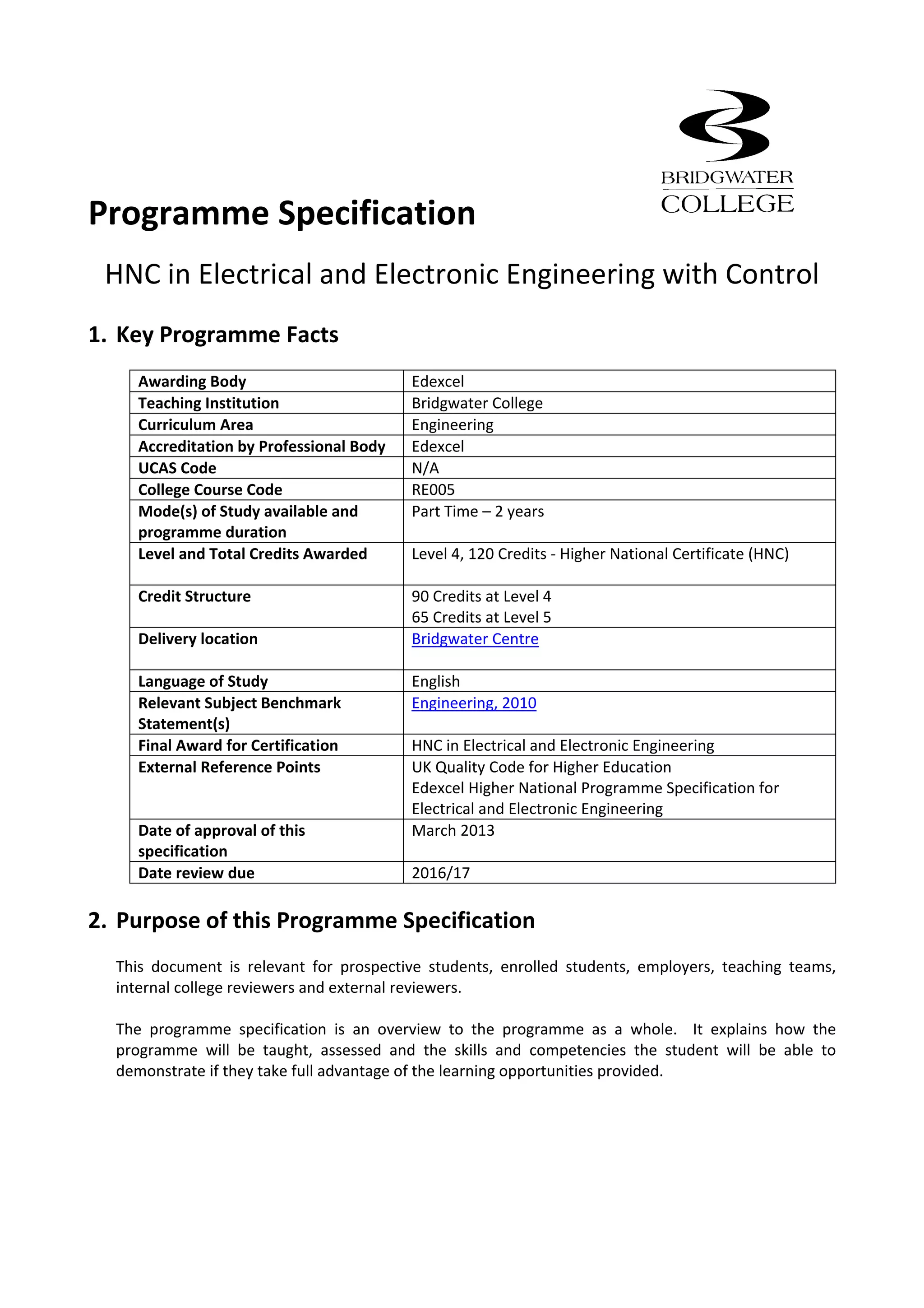 HNC Electrical and Electronic Control | PDF
