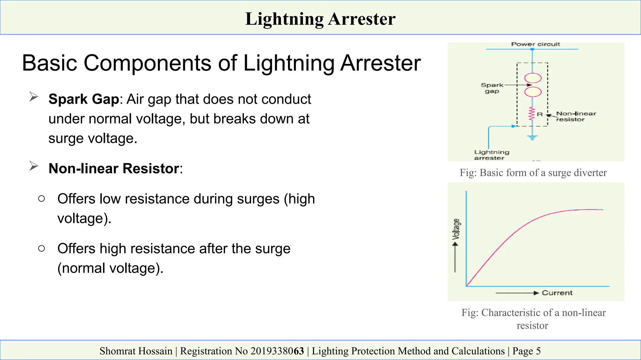 valve type lightning arrestor from power system protection.pptx