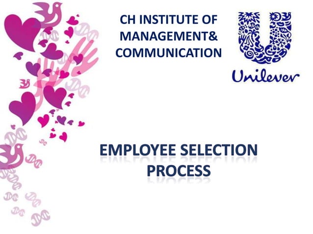 HUL Indore Employee Selection Process | PPTX