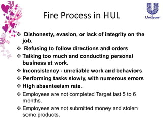 HUL Indore Employee Selection Process | PPTX