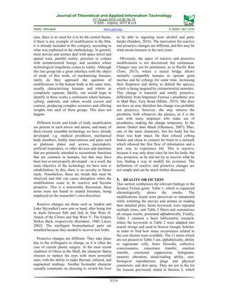 FUTURE OF MODIFICATIONS ON THE HUMAN BODY ACCORDING TO SCIENCE FICTION ...