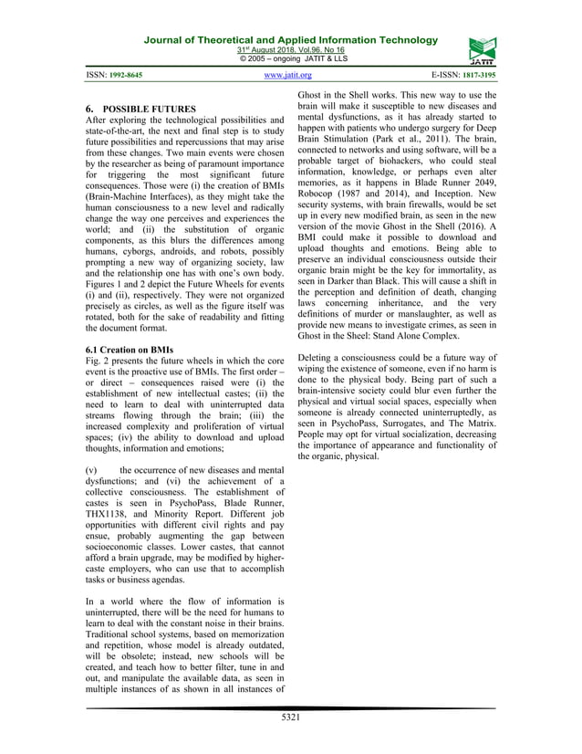 FUTURE OF MODIFICATIONS ON THE HUMAN BODY ACCORDING TO SCIENCE FICTION ...