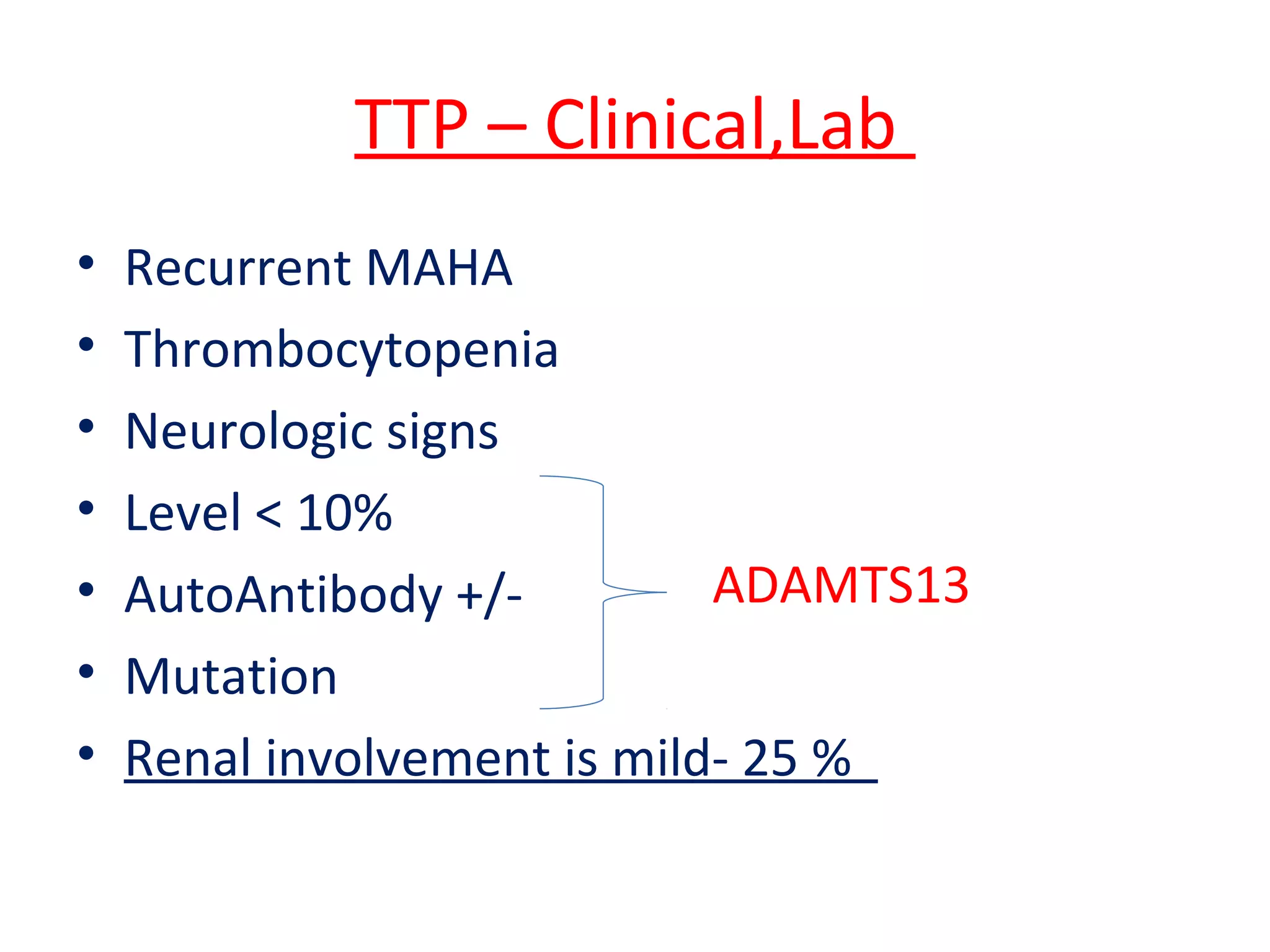 Thrombotic Microangiopathy | PPT