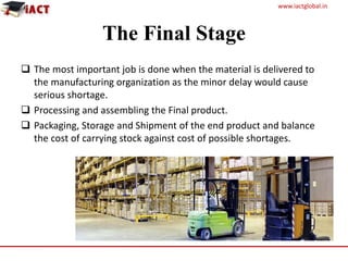 Final purchasing and materials management ppt | PPTX