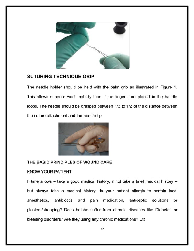 sutures and suturing techniques | DOC