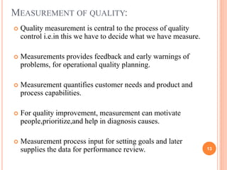 control of quality | PPT