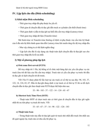 Quan ly bo nho ngoai trong linux | PDF