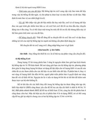 Quan ly bo nho ngoai trong linux | PDF