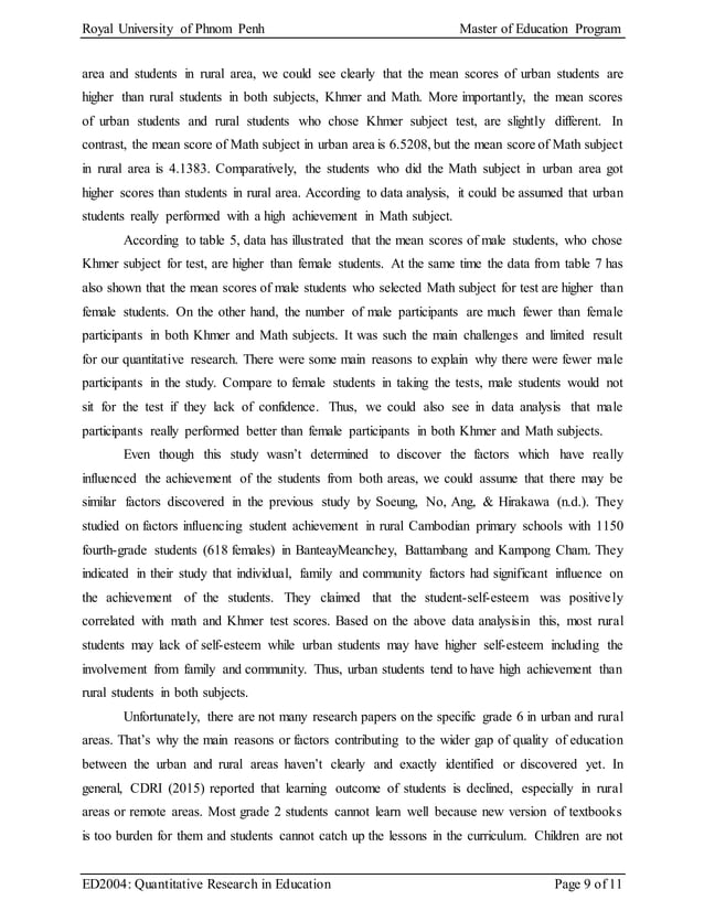 Final quantitative research paper | DOCX