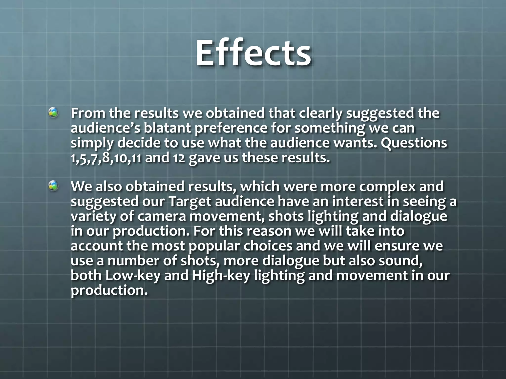Our final audience research questionnaire | PPTX