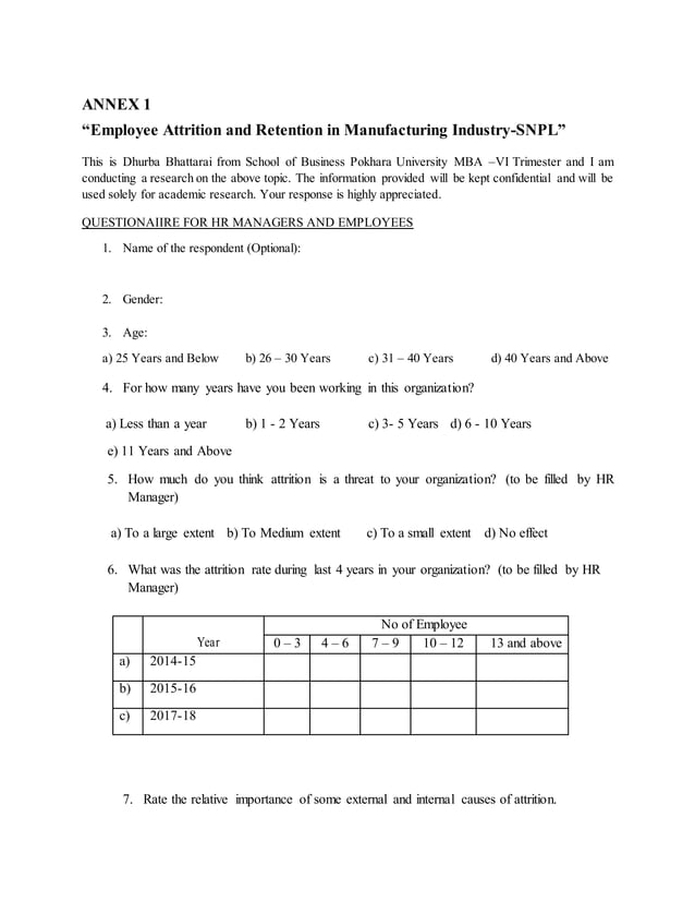 Final questionnaire | PDF