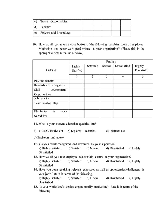 Final questionnaire | PDF